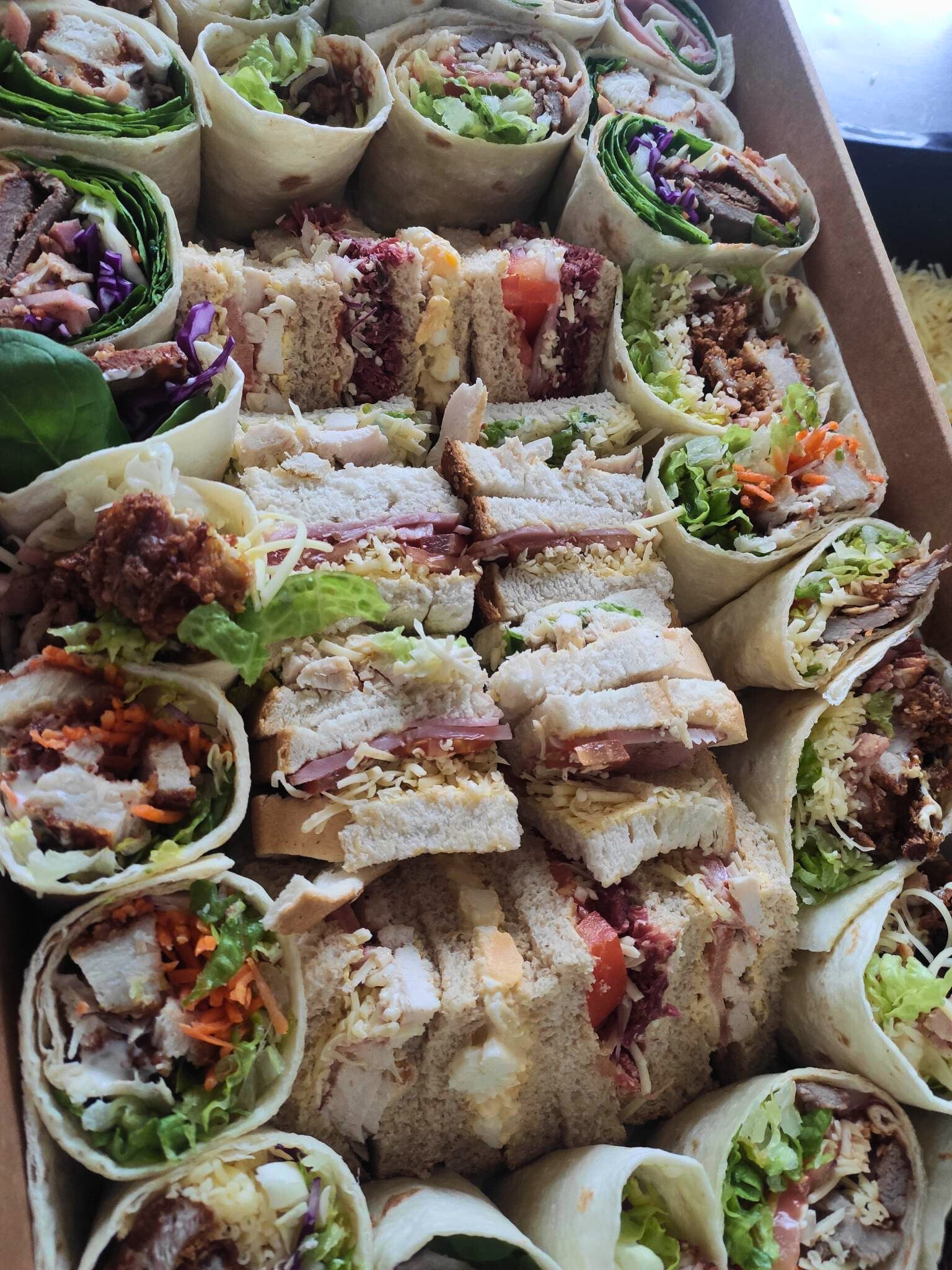 Mixed Wrap and Sandwich - Catering Box | The Port Cafe Swan Hill