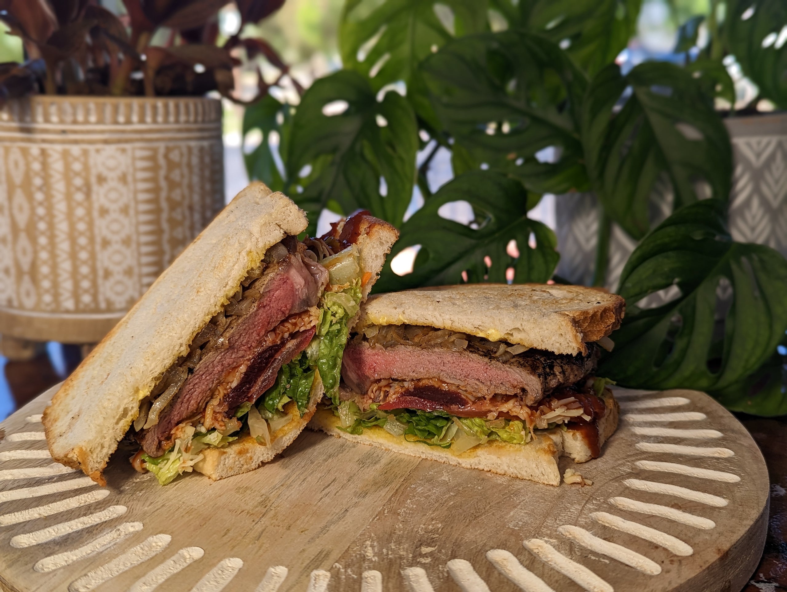 Plain Steak Sanga | The Port Cafe Swan Hill