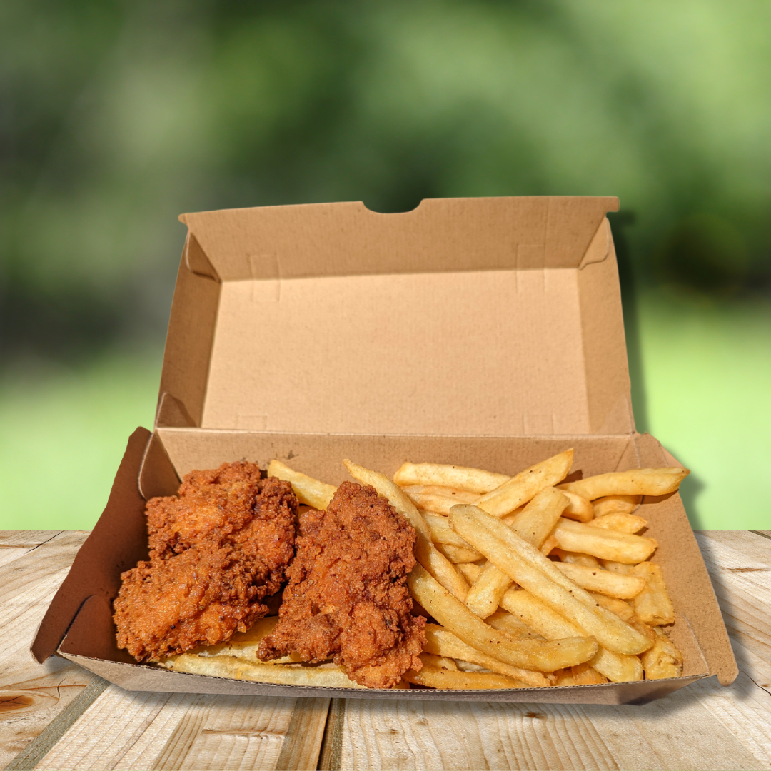 School Lunch Southern Fried Chicken Meal | The Port Cafe Swan Hill